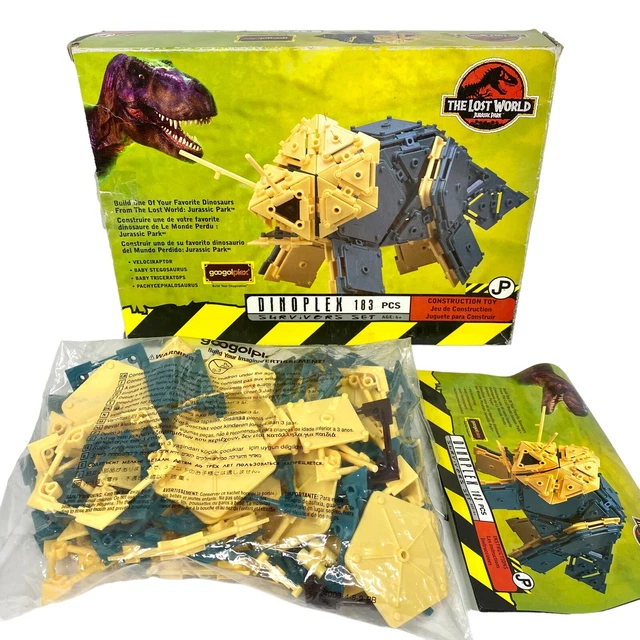 NEW GOOGOLPLEX DINOPLEX Jurassic Park Lost World Triceratops 183 pc ...