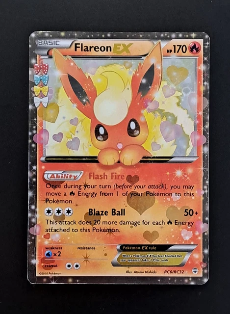 CARTE POKÉMON FLAREON (Pyroli) EX RC6/RC32 XY Générations US EUR 9,90 ...