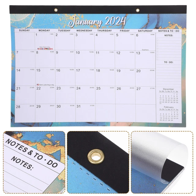 NOTANT LE CALENDRIER Mensuel Approvisionnement De La Maison Bureau EUR ...