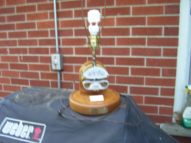 RARE / VINTAGE / Antique Electric Meter Table Lamp / Steampunk Lamp ...