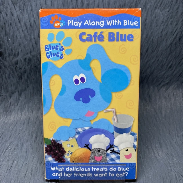 BLUES CLUES CAFE Blue VHS 2001 Nickelodeon Math Restaurant Vocabulary ...