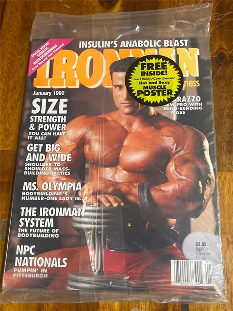 IRONMAN BODYBUILDING MAGAZINE MIKE MATARAZZO/Cory Everson poster 1-92 ...