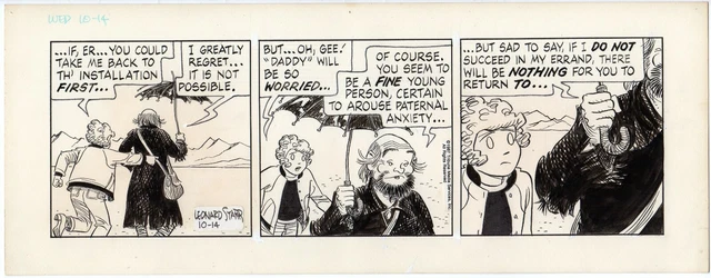 LEONARD STARR ORIGINAL Daily Comic Strip LITTLE ORPHAN ANNIE £56.71 ...