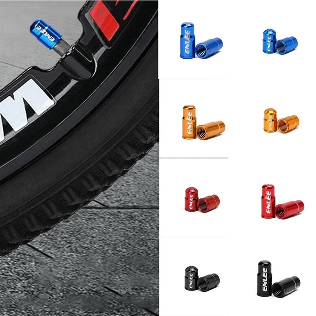 2 PI CES CAPUCHON de vanne de v lo en aluminium pour pneus de v lo / VTT rout EUR 5,82 - PicClick IT