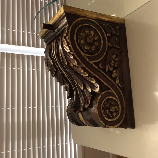 ANTIQUE HAND CARVED replica Tudor Corbel/Console table £1,000.00 ...