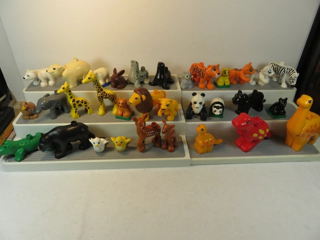 LEGO DUPLO WILD Animals Bear Lion Tiger Dinosaur Rabbit Giraffe Seal ...
