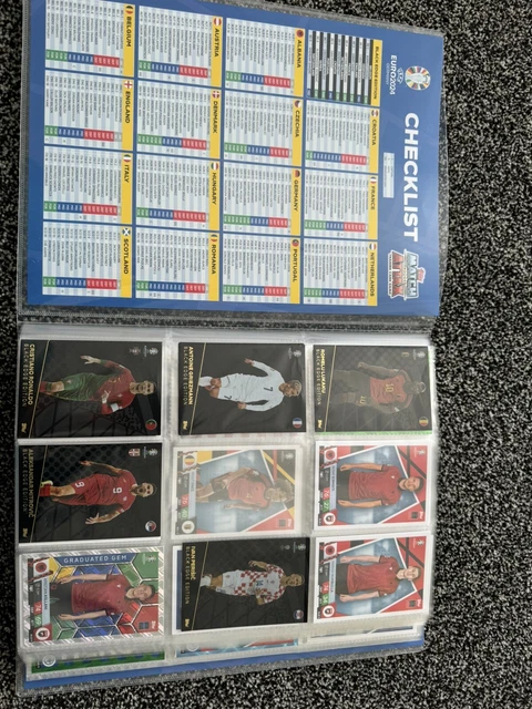 TOPPS MATCH ATTAX Euro 2024 Incomplete binder But Lots Of Rare Cards £ ...