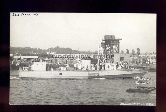 NA7566 - ROYAL Navy MTB Warship - HMS Bold Pathfinder P5720 - 5.5x3.5 ...