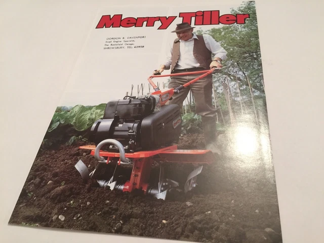 MERRY TILLER CULTIVATORS Rotavator Original Late 1970s -early 80s Sales ...