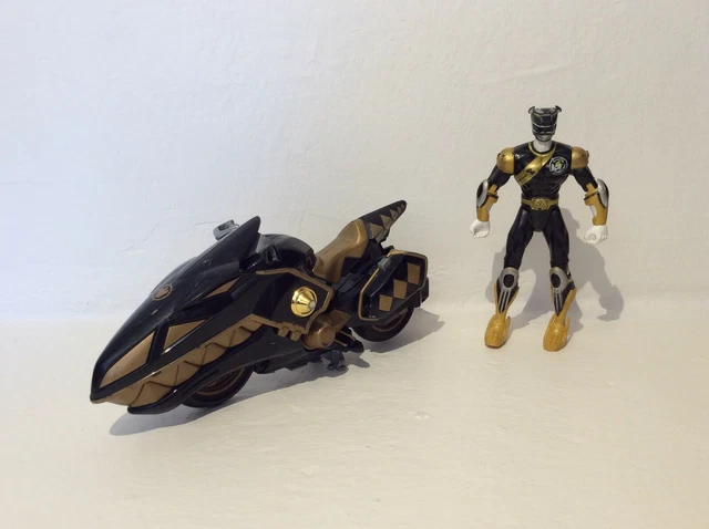 FIGURINE + MOTO Power Rangers Force Noir BANDAI 2001 JOUET TOY EN LOOSE ...
