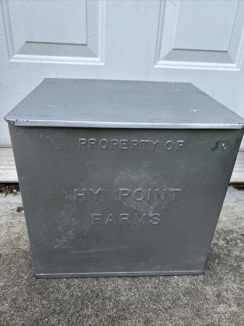 VINTAGE RARE HY Point Dairy Farms Porch Milk Bottle Box 19x12x11 $149. ...