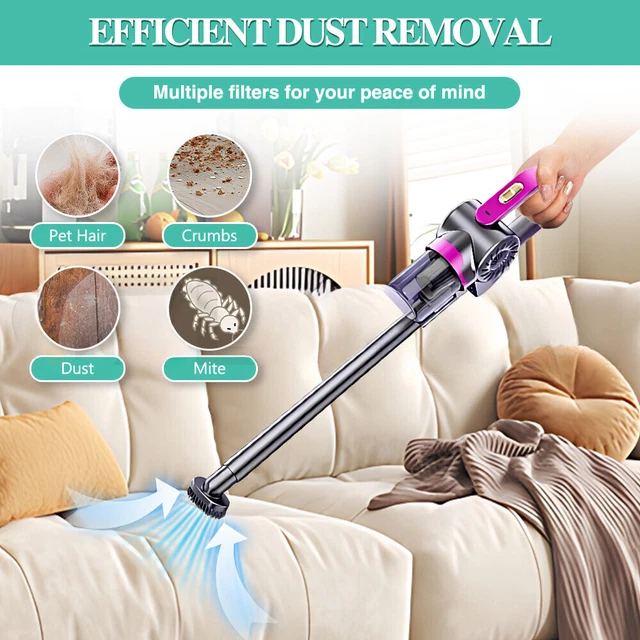 3 IN 1 Cordless Lightweight Handheld Stick Handstick Vac Bagless ...