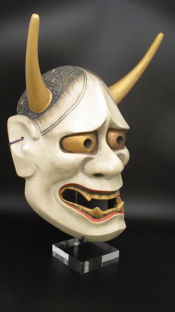HANNYA MASKE HASHIHIME Kagura Japan Maske Holz Antik Japan Ko omote Noh ...