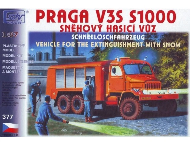 PRAGA V3S S1000 Schaumlöschfahrzeug - Bausatz von SDV-Models 1:87 H0 ...