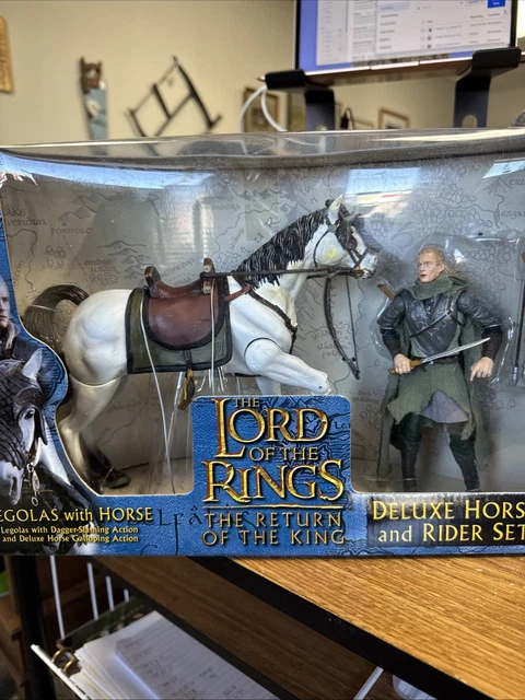 LORD OF THE Rings The Return Of The King Legolas With Horse Deluxe Set ...