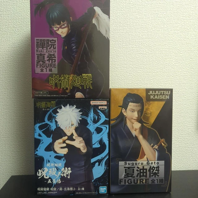JUJUTSU KAISEN FIGURES Satoru Gojo, Ketsu Natsuyu,_Maki Zenin 3-Piece ...