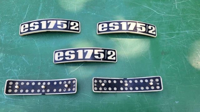 MZ ES 175 / 2 Kotflügel Emblem Schriftzug, Lagerware / NOS, orig. DDR ...