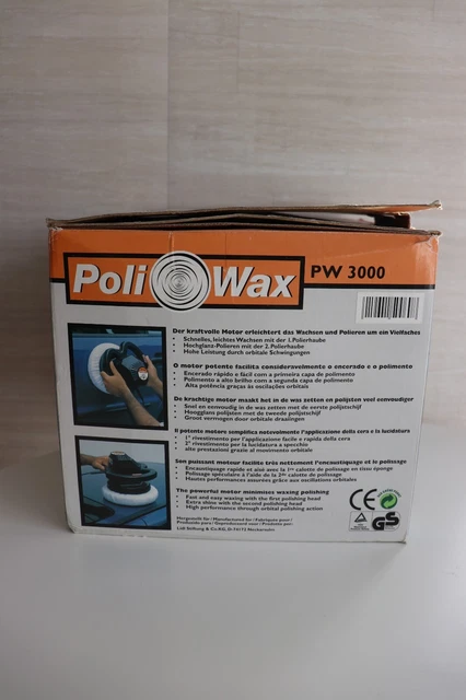 POLIWAX PW 3000 Auto- / Poliermaschine, OVP mit 2 Bezügen EUR 26,99 ...
