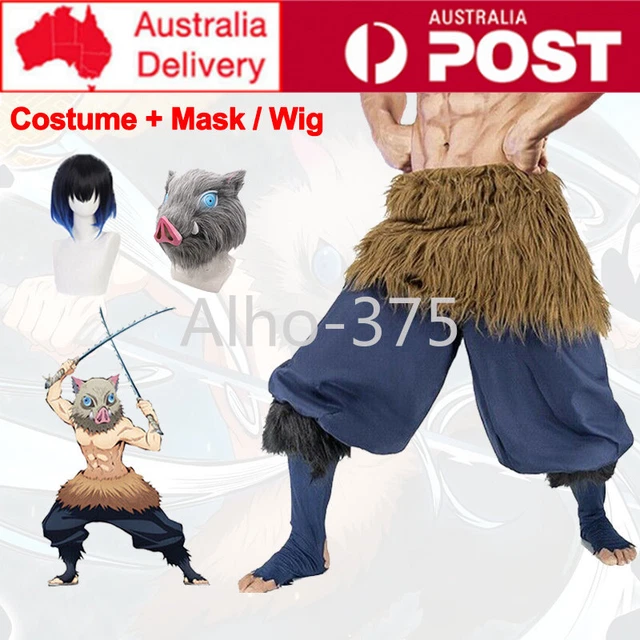 DEMON SLAYER KIMETSU no Yaiba Hashibira Inosuke Cosplay Costume with ...