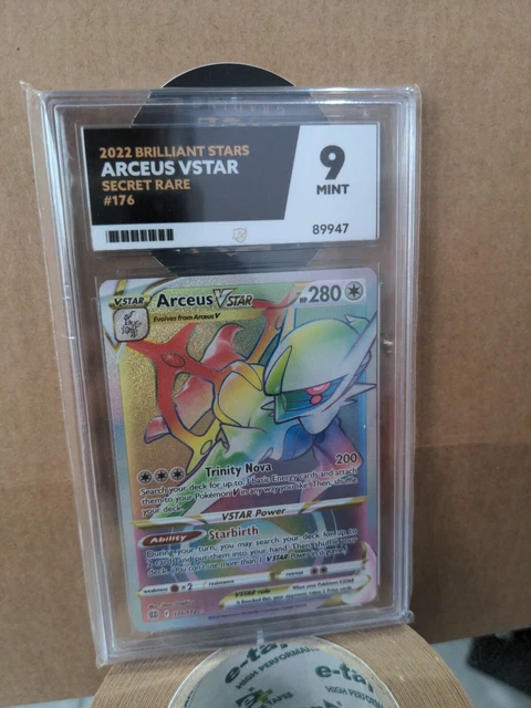 POKEMON CARD ARCEUS VStar Brilliant Stars 184/172 Gold Secret Rare Full Art Mint £25.99 ...