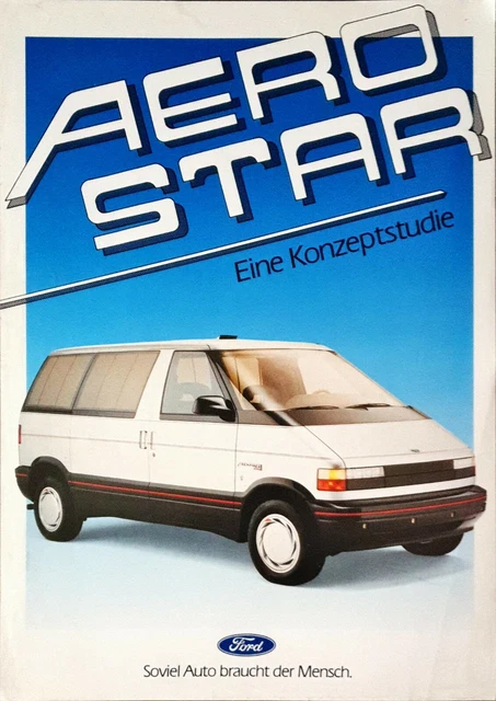 FORD HFX GHIA Aerostar leaflet brochure 1987 US £7.00 - PicClick UK