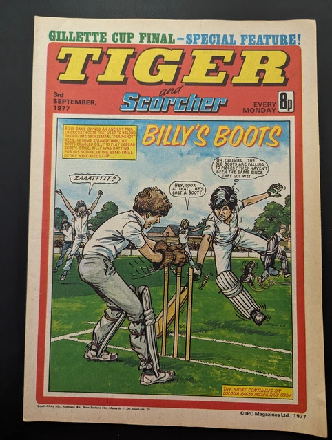 TIGER AND SCORCHER Comic 3rd September 1977, FREE UK POSTAGE EUR 7,12 ...