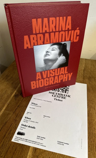 MARINA ABRAMOVIC - A Visual Biography DOUBLE SIGNED UK 1st/1st HB ...