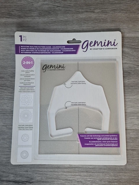 CRAFTERS COMPANION GEMINI Quilting Pattern-kaleidoscope NEW £8.00 ...