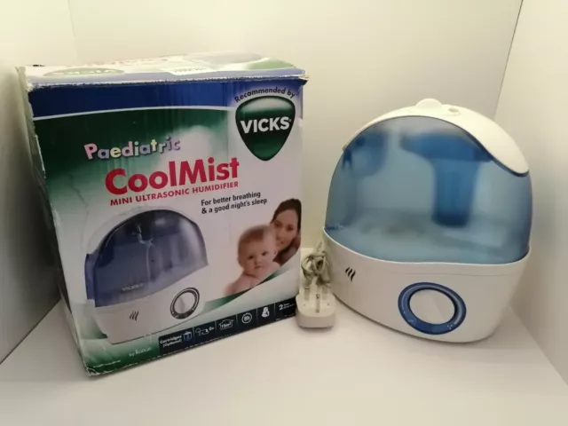 VICKS PÄDIATRISCHER COOL Mist Mini-Ultraschall-Luftbefeuchter EUR 27,82 ...