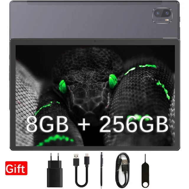 TABLET 8GB+256GB ANDROID 12 Dual SIM Gaming 8000mAh 8MP+13MP 10,1 Zoll ...