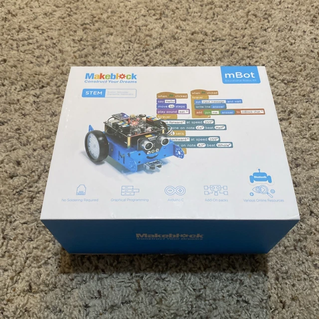 MAKEBLOCK MBOT EDUCATIONAL Robot Kit V1.1 Bluetooth Dongle STEM Starter ...
