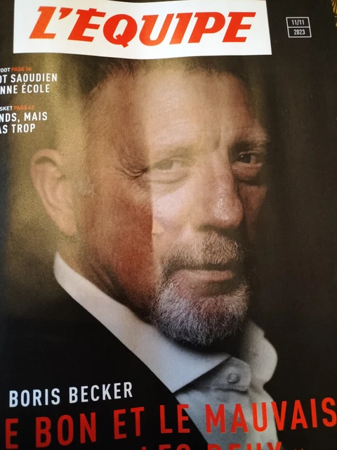 LE MAG L'EQUIPE -(2023)- super Boris BECKER, WTA rififi, Foot SAOUDIEN ...