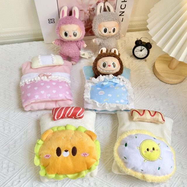 POPMART LABUBU THE Monsters Plush Doll Sleeping Bag Hamburger Hot Dog ...
