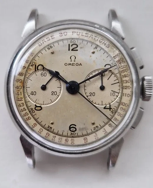 RARE OMEGA CK2776 1940s Doctors Chronograph Calibre 27 with PULSOMETER ...