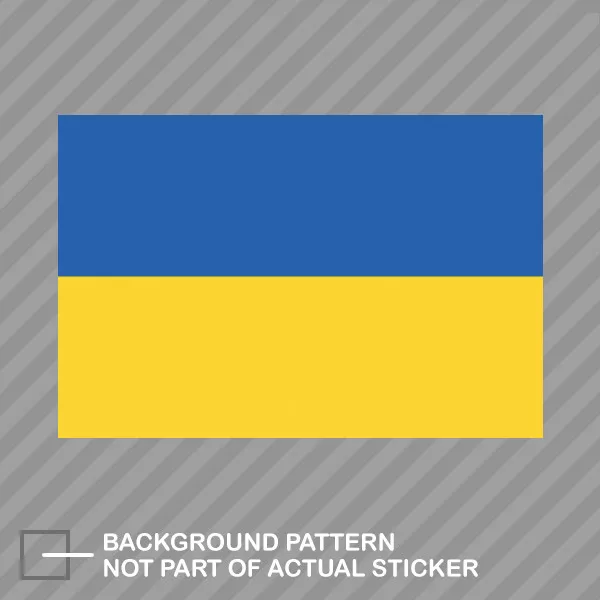 Ukraine Flag Sticker Ukrainian Vinyl Car Window Laptop Decal Bumper £2