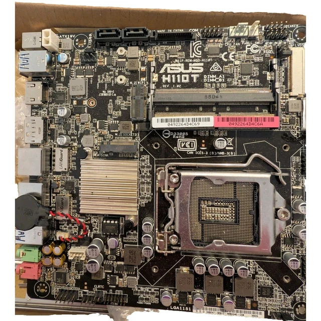 ASUS H110T SOCKET LGA1151 DDR4 Mini-ITX Motherboard £1.75 - PicClick UK