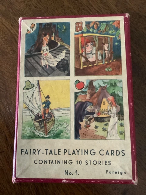 VINTAGE FAIRY TALE Playing Cards - Happy Families Type Game - 40 Card ...