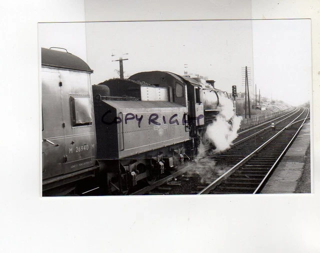 RAIL PHOTO LMS 260 Ivatt 4F 43137 Lenzie station Dumbartonshire NBR ...