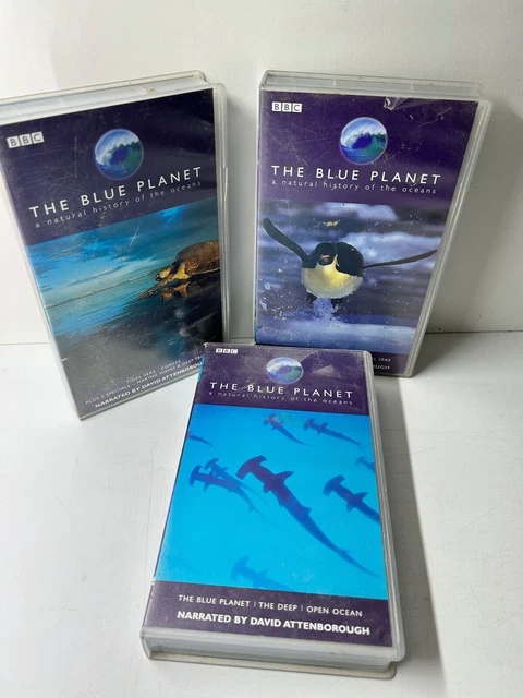 BBC DAVID ATTENBOROUGH'S The Blue Planet Complete Series x3 Video ...