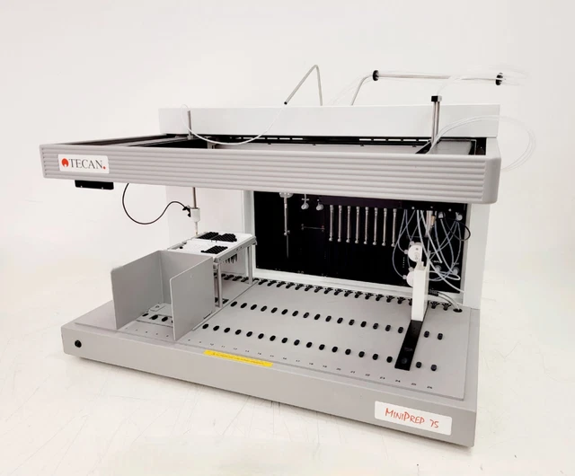 TECAN MINIPREP 75 MSP 9500 laboratorio processore campione gestore ...