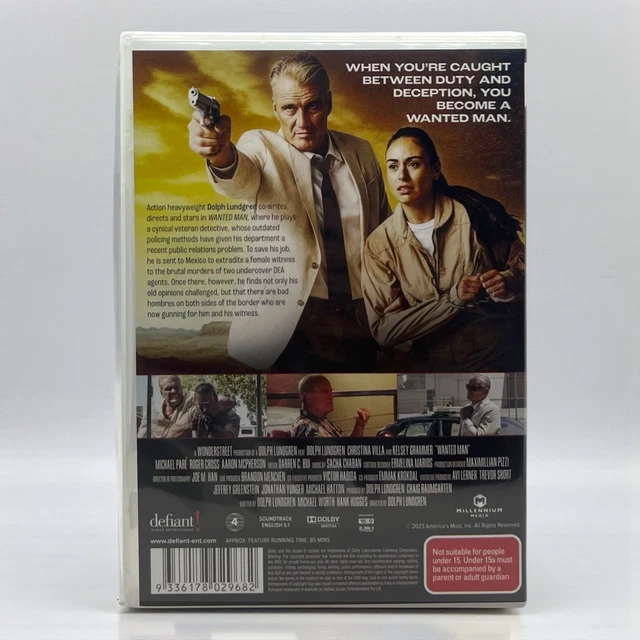 WANTED MAN DVD - 2024, Dolph Lundgren - Region 4, PAL - Brand New ...