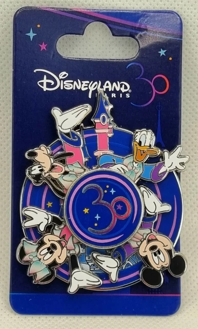 DISNEY PIN 30TH Anniversary 30th Birthday DISNEYLAND PARIS Plug SPINNER ...