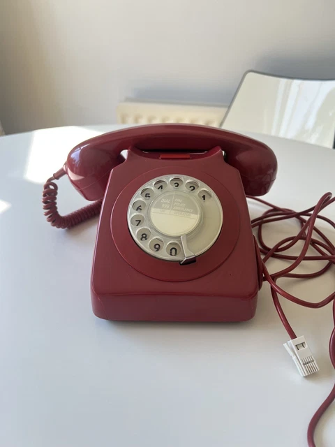 RED RETRO ROTARY GPO Phone. (Working) £15.00 - PicClick UK