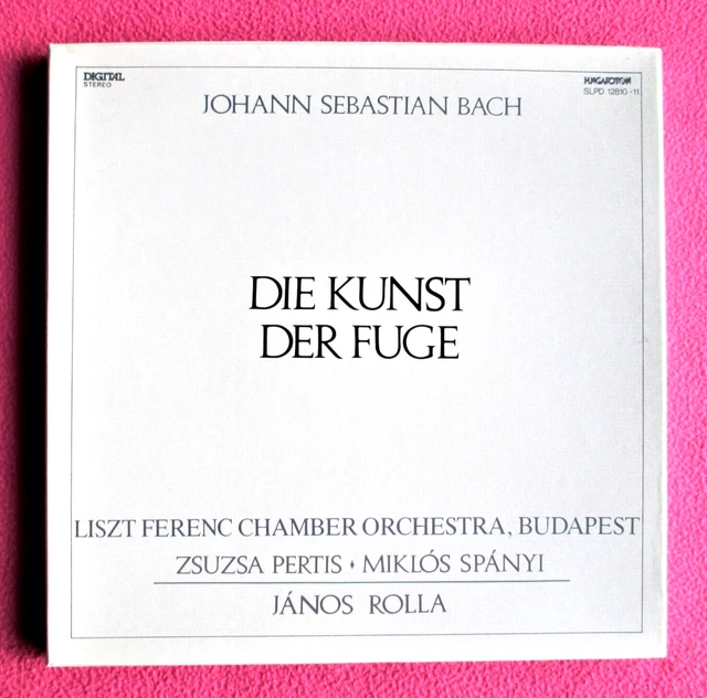 JANOS ROLLA BACH: Die Kunst Der Fuge HUNGAROTON DIGITAL-STEREO 2LP Box ...