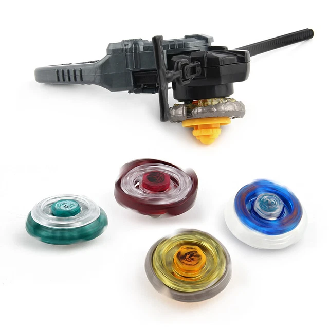 BEYBLADES MASTER METAL Fusion Rotate Rip cord Launcher Rapidity Fight ...
