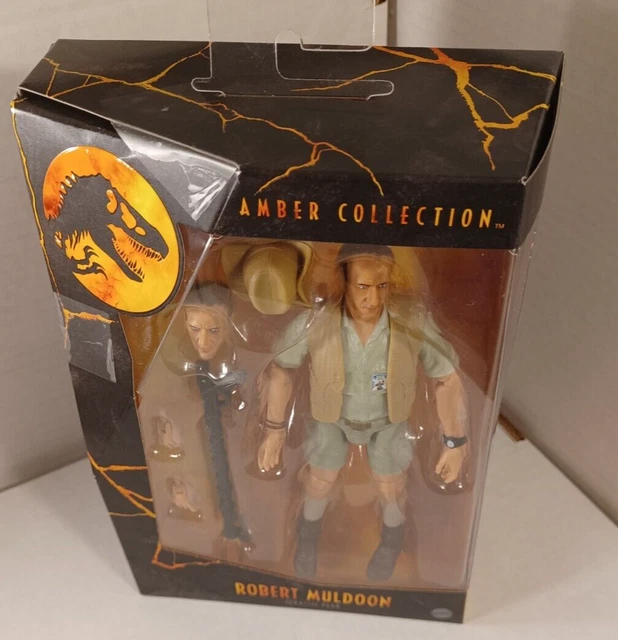 MATTEL JURASSIC WORLD Amber Collection Robert Muldoon- NEW-Box Shipping ...