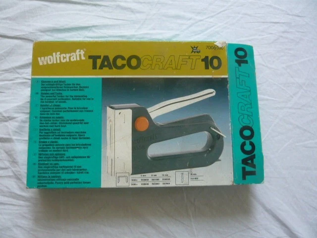 WOLFCRAFT TACOCRAFT 10 Handtacker Tacker Hefter Klammern Klammergerät ...