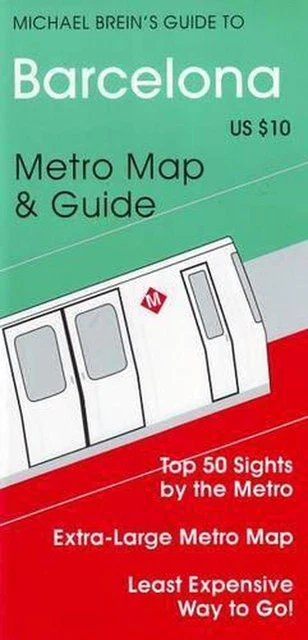 BARCELONA: METRO MAP & Guide by Michael Brein Folded Book $28.24 ...