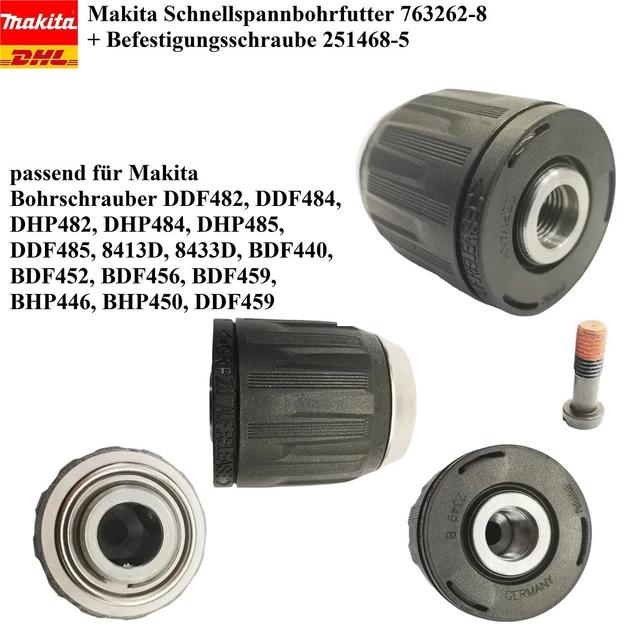MAKITA SUPPORTO MONTAGGIO rapido 763262-8 DDF482 DDF484 DHP482 DHP485 ...