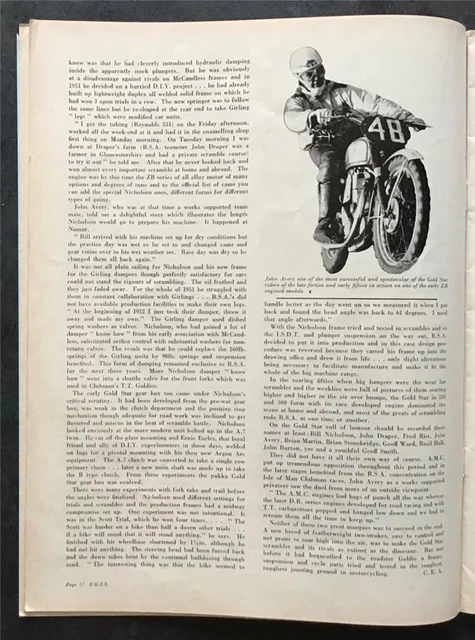 BSA GOLD STAR SERVICE Eddie Dow Motorcycle Technical Sales Guide 1969 £ ...